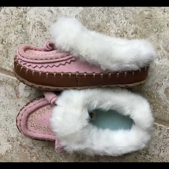 Lands' End | Shoes | New Lands End Girl Suede Clog Slippers Pink 9 Yth ...